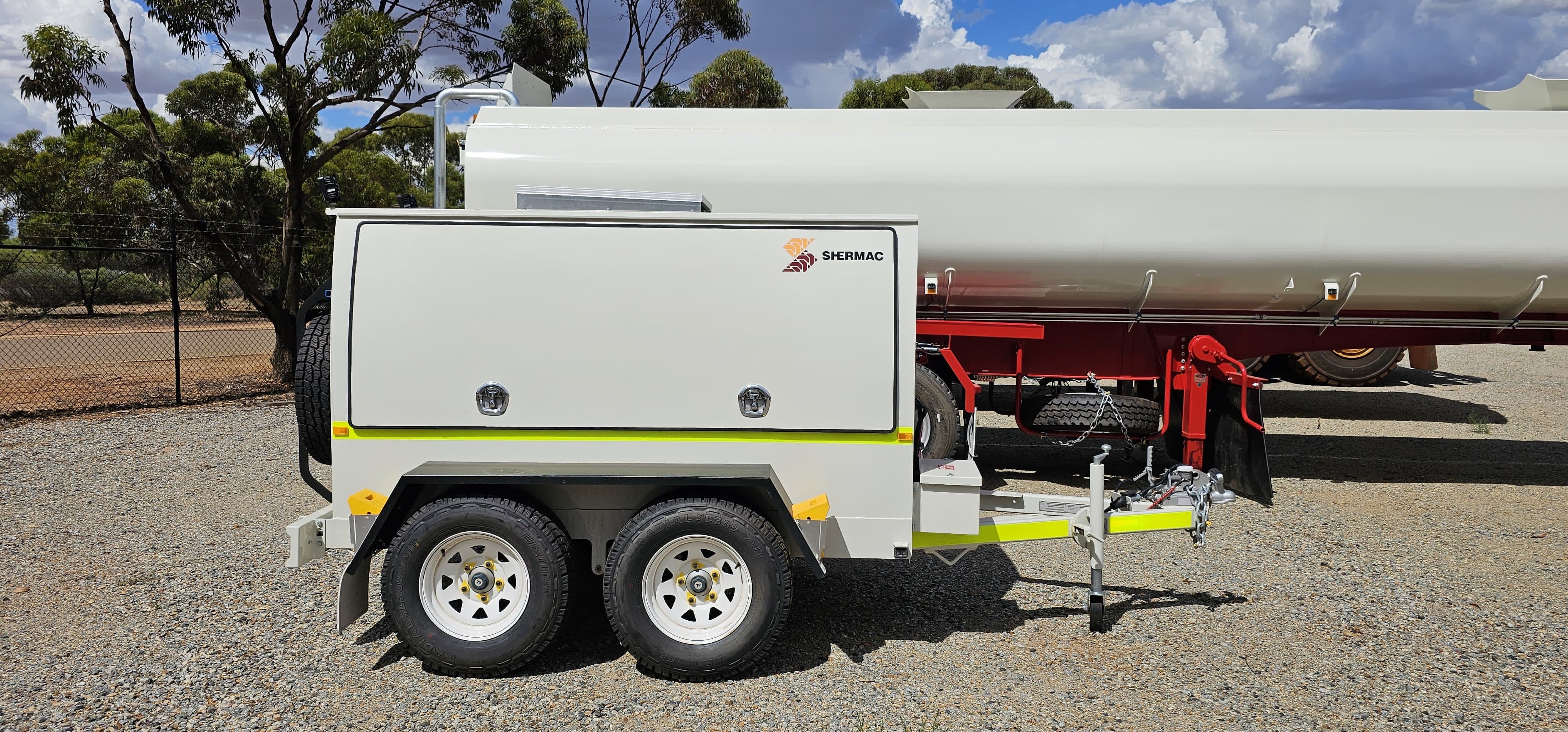 Mine‑Spec Enclosed Diesel Trailer with Canopy | Shermac
